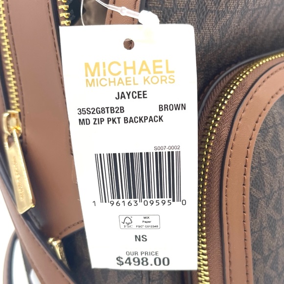 Michael Kors | Bags | Michael Kors Medium Jaycee Zip Packet Backpack ...